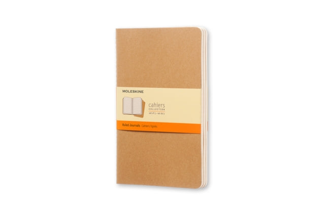 Moleskine Ruled Cahier L - Kraft Cover (3 Set) – Belfast Books